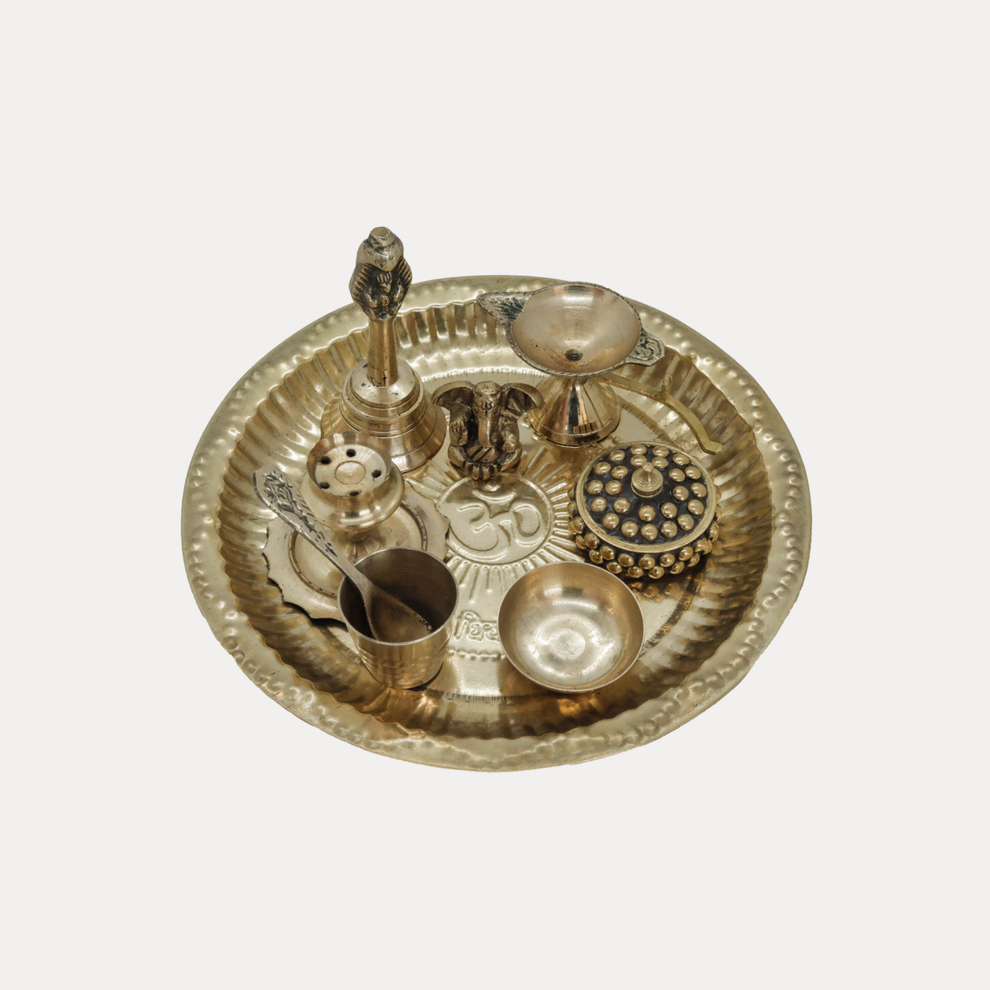 Copper Puja Thali Kit