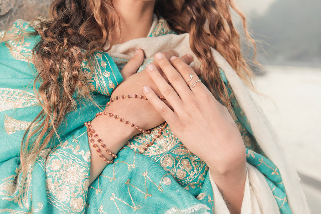 Kundalini Shakti Ring with Ruby Eyes- The Sattva Collection