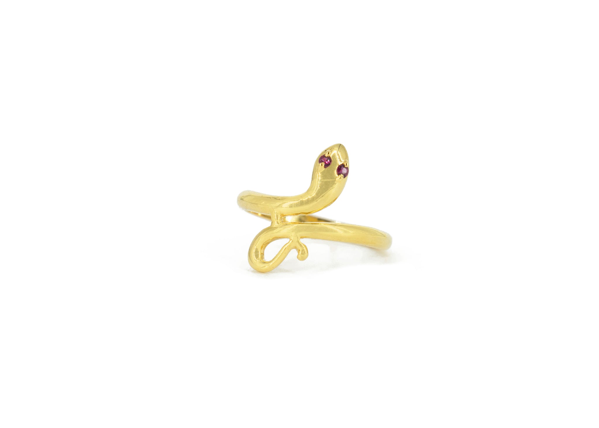Kundalini Shakti Ring with Ruby Eyes- The Sattva Collection